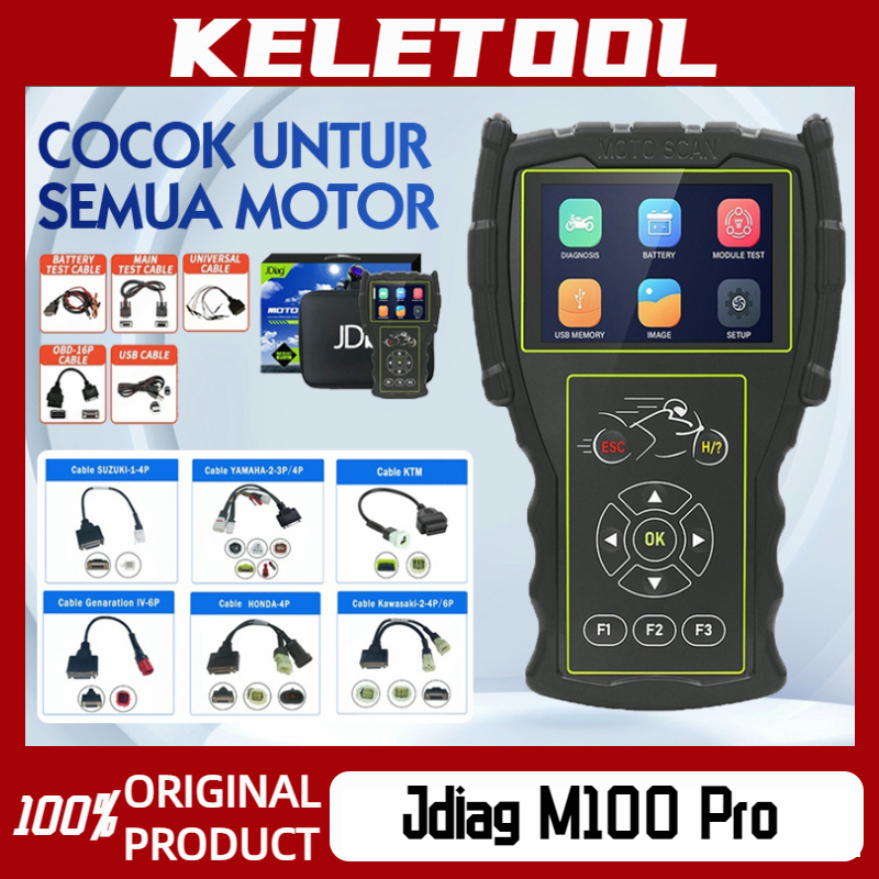 Jual Keletool Jdiag M100 Pro OBD2 CO DLC Motor Diagnostic Scener Tool ...