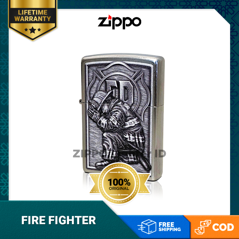 Jual Korek Api Zippo Fire Fighter Design | Shopee Indonesia