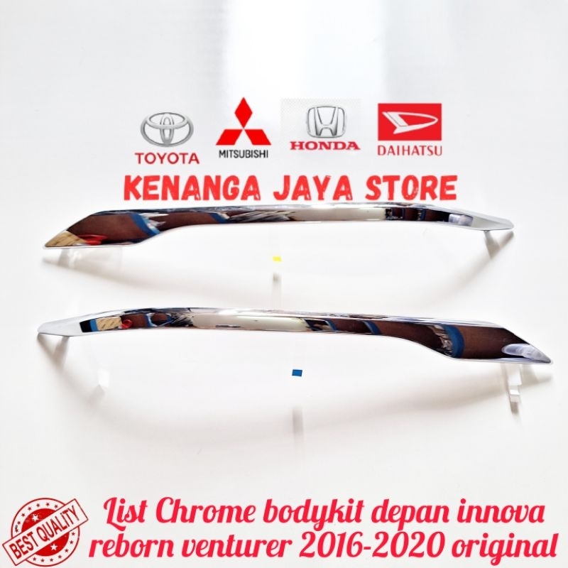 Jual list Chrome bodykit depan innova reborn venturer 2016-2020 ...