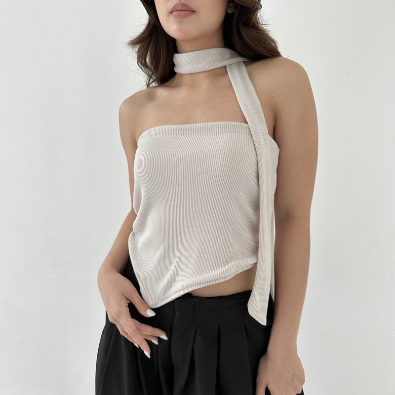 Jual RUNE TOP - Kemben Crop Top Atasan Rib Tube Top Ribbed Tanktop ...