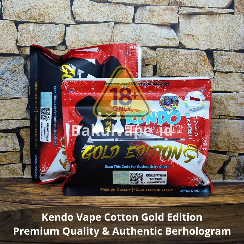 Jual Cotton Kendo Gold Edition Hologram Authentic 100% Cotton Kendo ...