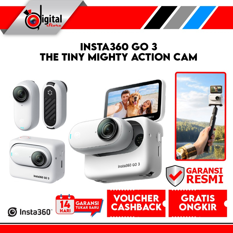 Jual Insta360 GO 3 The Tiny Mighty Action Cam Insta 360 GO3 | Shopee Indonesia