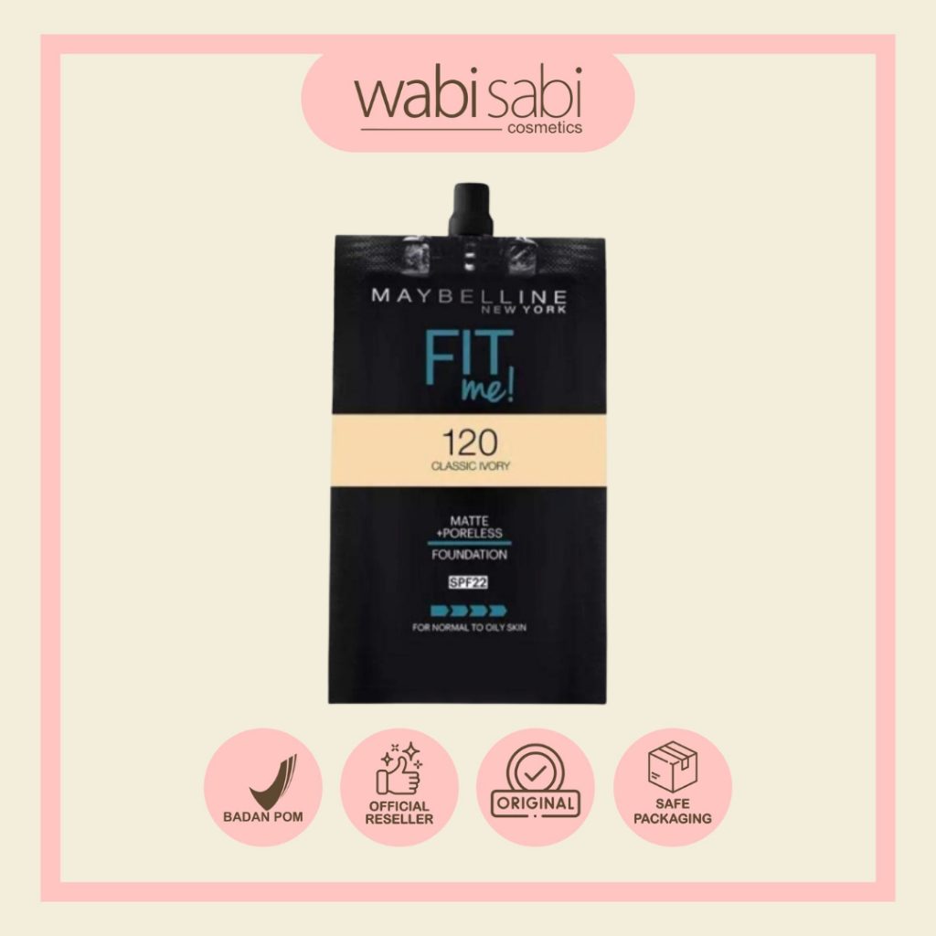 Jual MAYBELLINE - Fit Me Matte + Poreless Foundation Sachet | Shopee ...