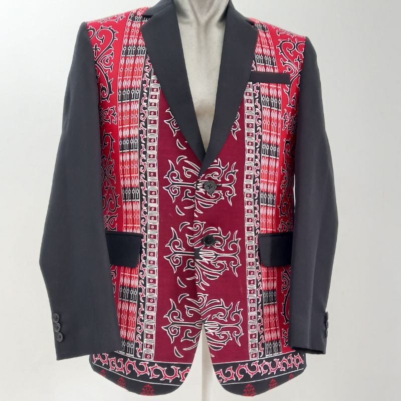 Jual Jas batik motif sadum akola / Jas Pria Formal / Jas ulos Sumatera ...