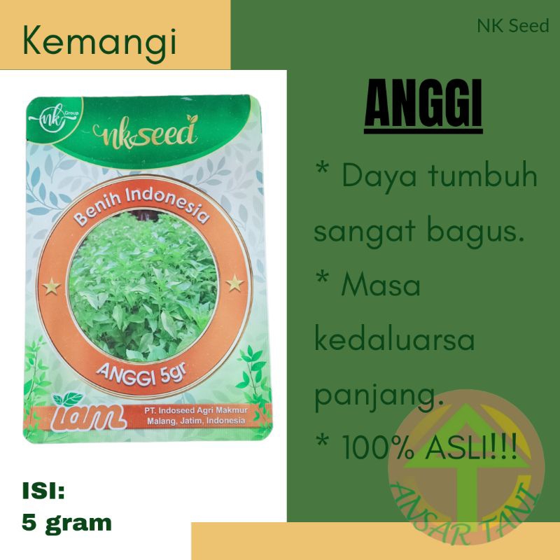 Jual Benih Kemangi ANGGI isi 5 gram NK Seed Benih Indonesia | Shopee ...