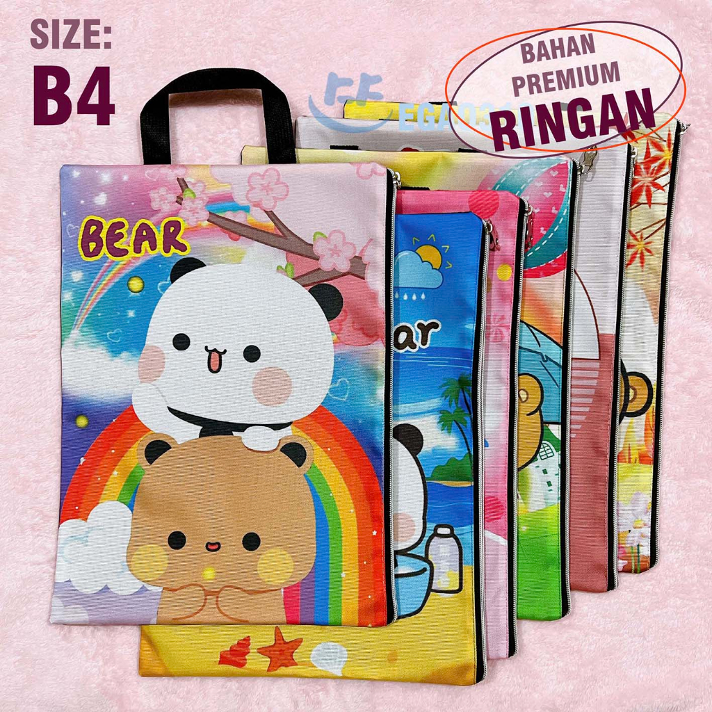 Jual Map Folder Dokumen B4 Kain- Bear | Shopee Indonesia