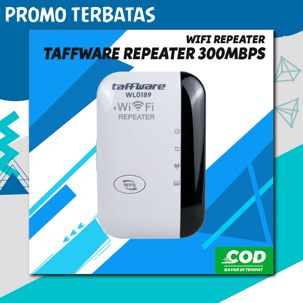 Jual Wireless-N WiFi Repeater 300Mbps - Taffware | Shopee Indonesia