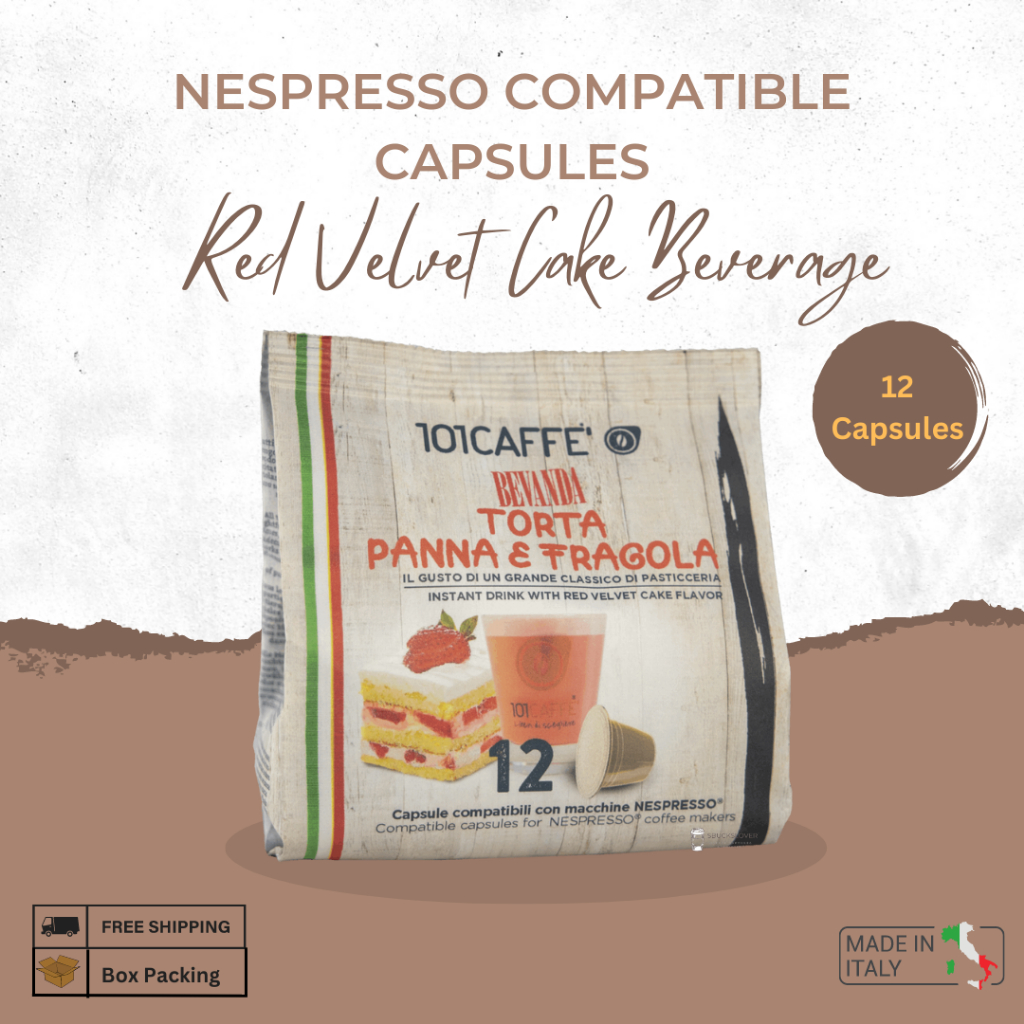 Jual Nespresso Capsules - Strawberry and Cake Cream (Made in Italy ...