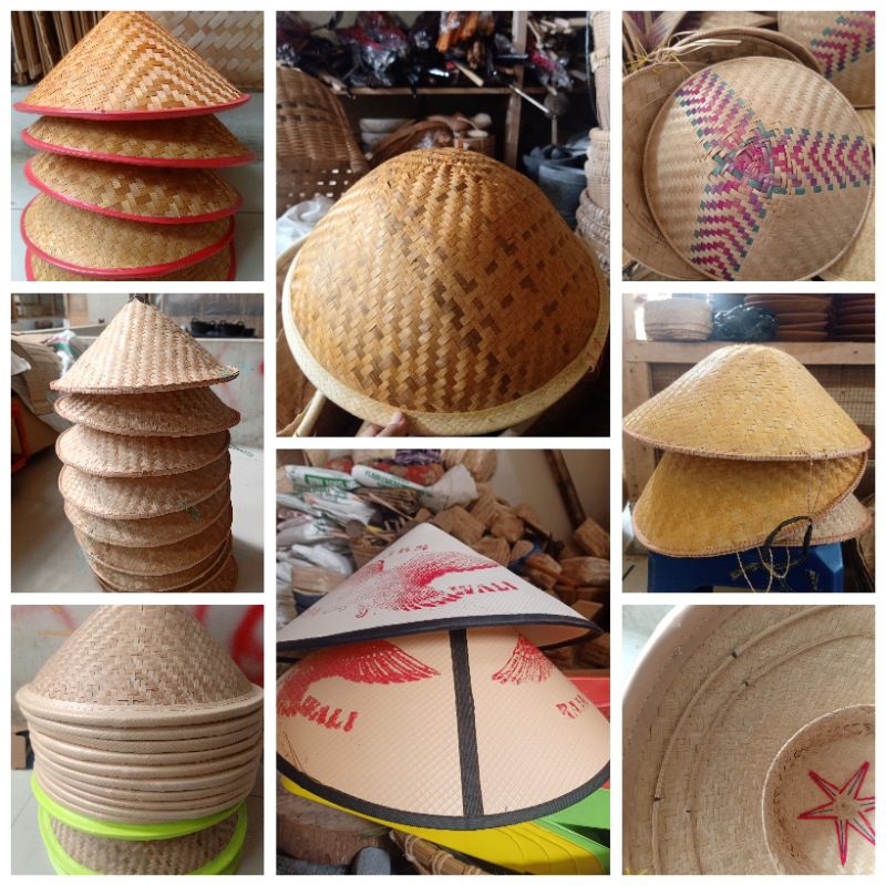 Jual Aneka Caping Bambu Topi Petani Caping Dewasa Dan Anak-anak ...