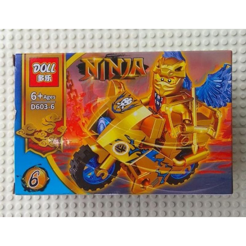 Jual Mainan anan figure ninja motor Ninjago golden ninja naga dragon ...