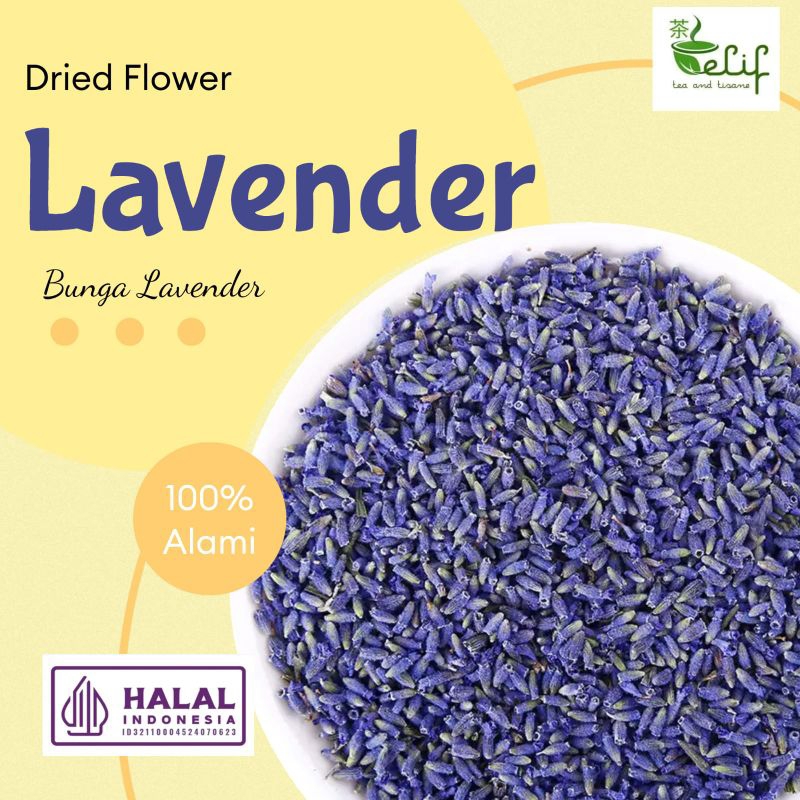Jual ELIF TEA Premium Dried Lavender Tea Teh Bunga Lavender Kering ...