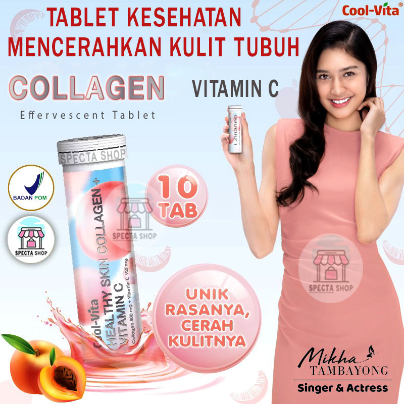Jual Cool Vita Milk Calcium Collagen Coolvita Suplemen Tablet Kunyah ...