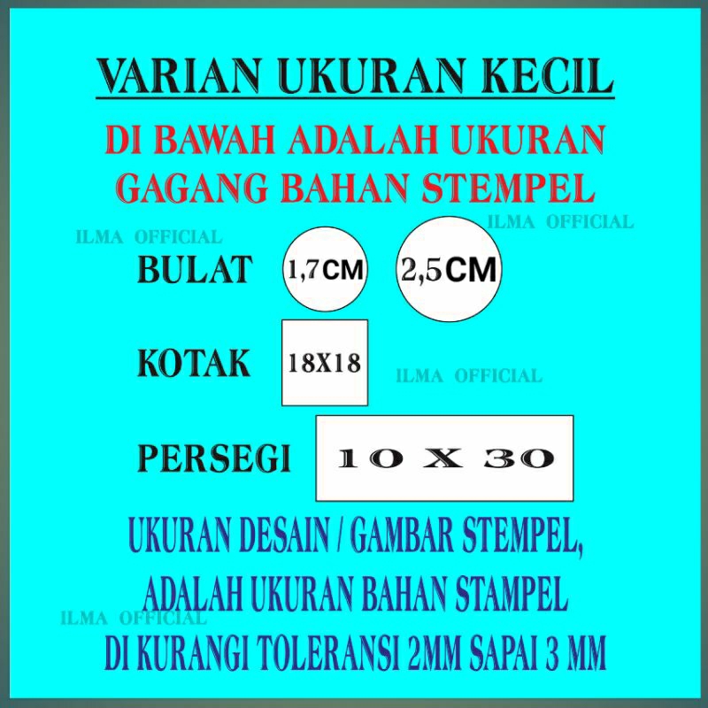 Jual Stempel besar sedang kecil. stempel flash / stampel otomatis ...
