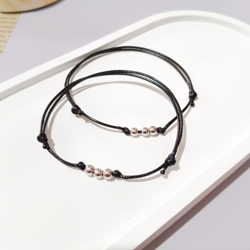 Jual 2 Gelang Couple Pasangan / Gelang Tali Anti Air Simple / Gelang ...