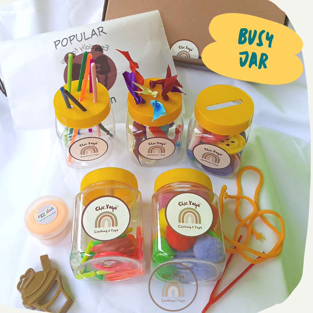 Jual [Chicyaya.id] Busy Jar Satuan TERMURAH/ Mainan Montessori Anak ...