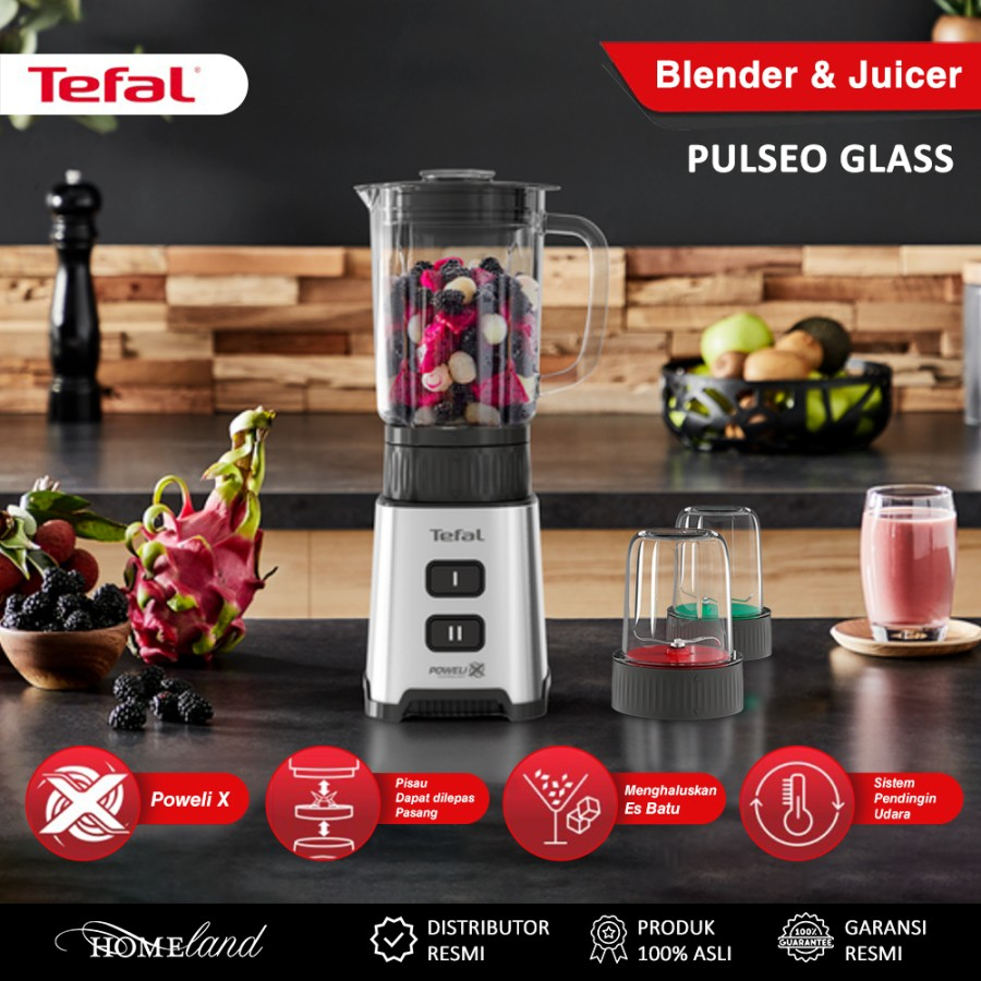 Jual Tefal Blender Pulseo Glass BL178D | Shopee Indonesia