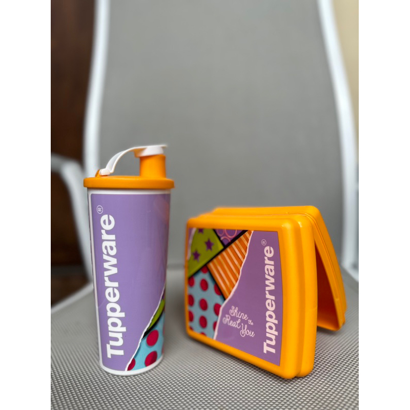 Jual TUPPERWARE SANDWICH KEEPER paket tempat makan bekal botol minum ...