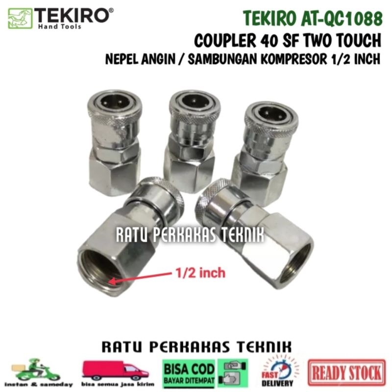 Jual NEPEL ANGIN TEKIRO 40 SF DRAT DALAM 1/2 INCH SAMBUNGAN KOMPRESOR KOPLER CEWEK ORIGINAL ...