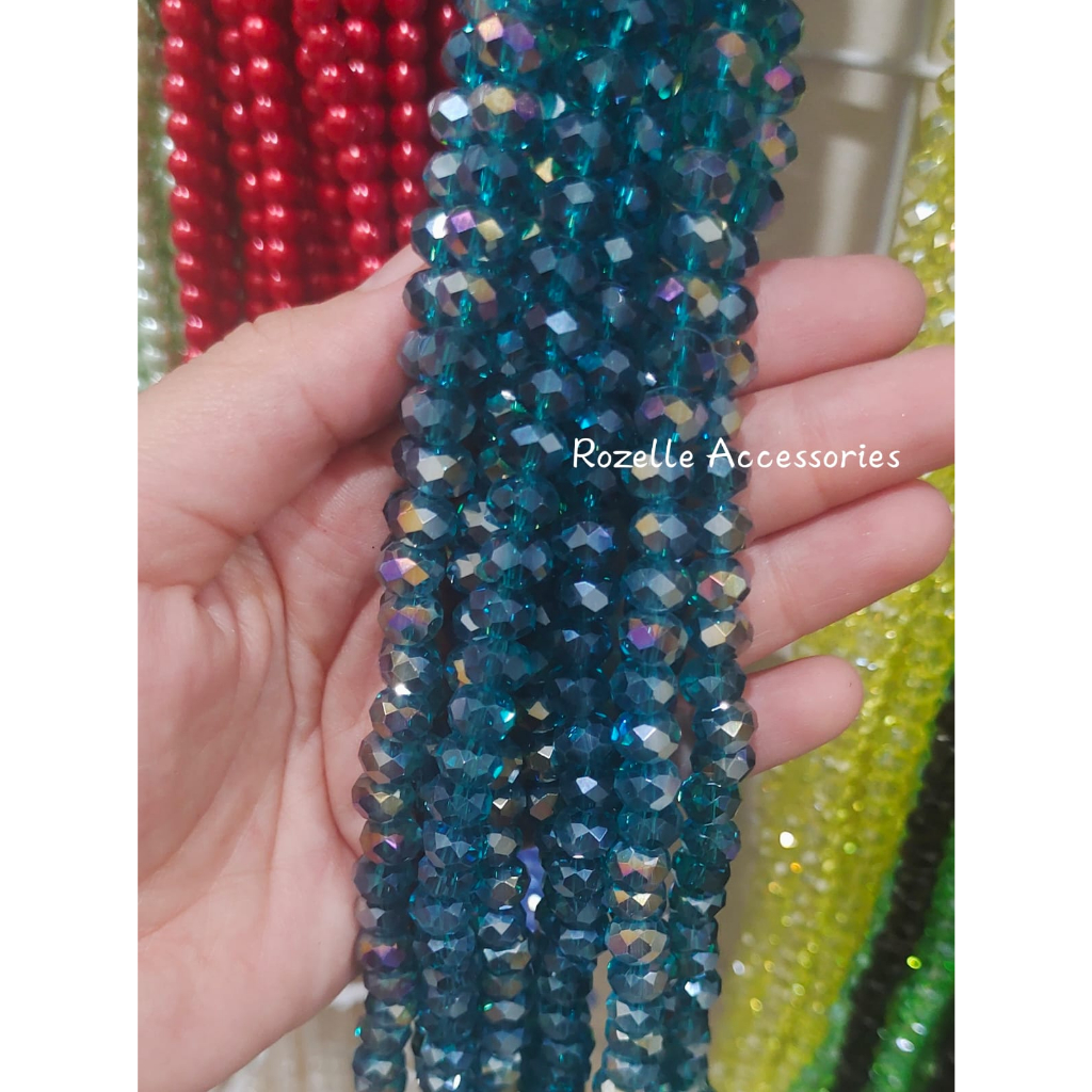 Jual MANIK CRYSTAL CEKO BULAT GEPENG 4MM/6MM/8MM | Shopee Indonesia