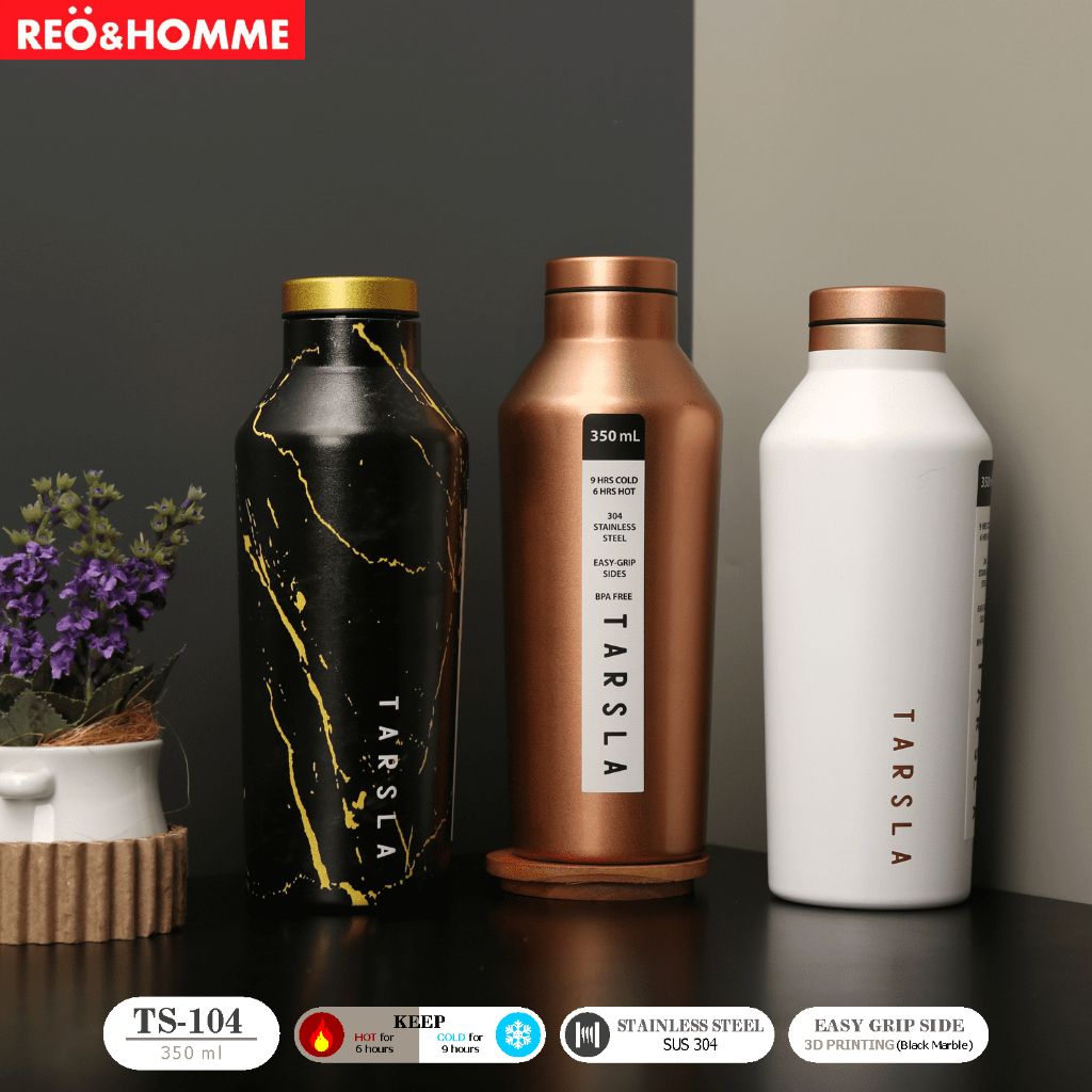 Jual Reo&Homme Tumbler Vacuum Insulated Bottle Tahan Panas Dingin 350 ML Botol Minum Termos ...