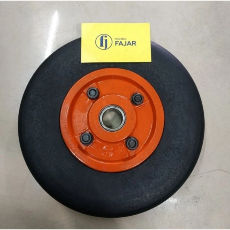 Jual Roda karet ban mati kereta sorong gerobak mesin 9 inch double ...