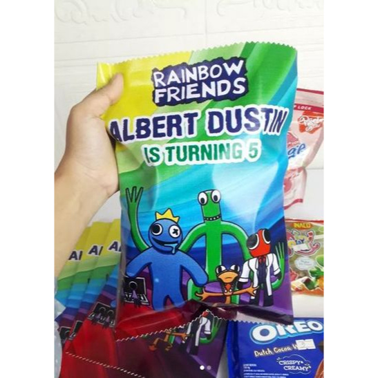 Jual snack bag small rainbow friends / giant snack rainbow friends ...