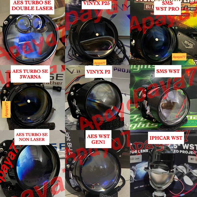 Jual Projie Biled 2,5inch WST SMS Iphcar Ipled Vinyx P25 P2 Aes Turbo ...