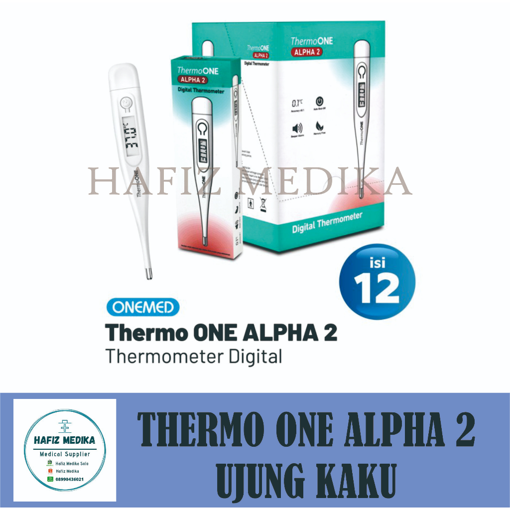 Jual Termometer Digital Onemed alpha one alpha2 beta 1 | Shopee Indonesia