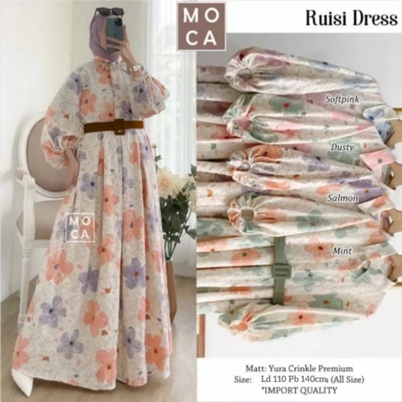 Jual Ruisi Dress label madani | Shopee Indonesia