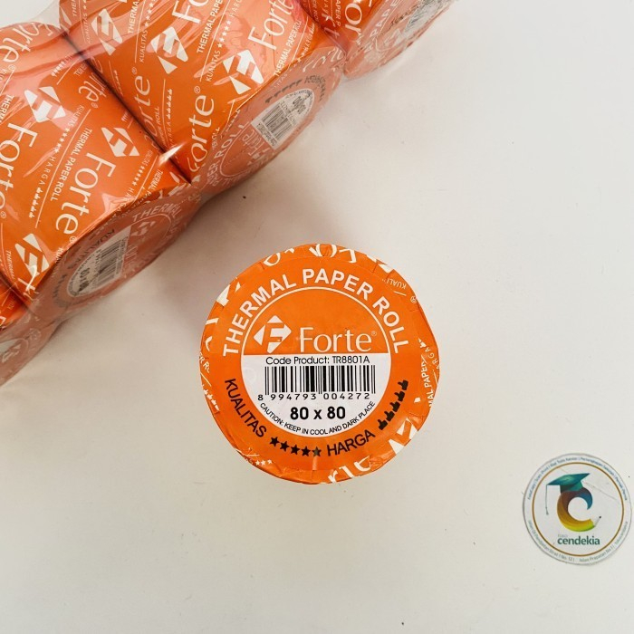 Jual Kertas Thermal Paper Roll FORTE 80x80 TR8801A | Shopee Indonesia