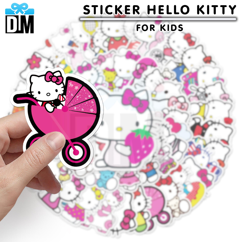 Jual Sticker Hello Kitty Cutting Sticker Hello Kitty Tempelan Buku ...