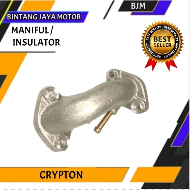 Jual MANIPUL INSULATOR ALUMUNIUM/ MANIFOLD / INTAKE CARBURATOR CRYPTON | Shopee Indonesia