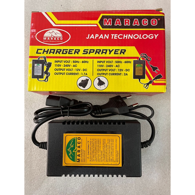 Jual Charger Cas Aki Sprayer Elektrik / Knapsak 12V 2Ampere | Shopee ...