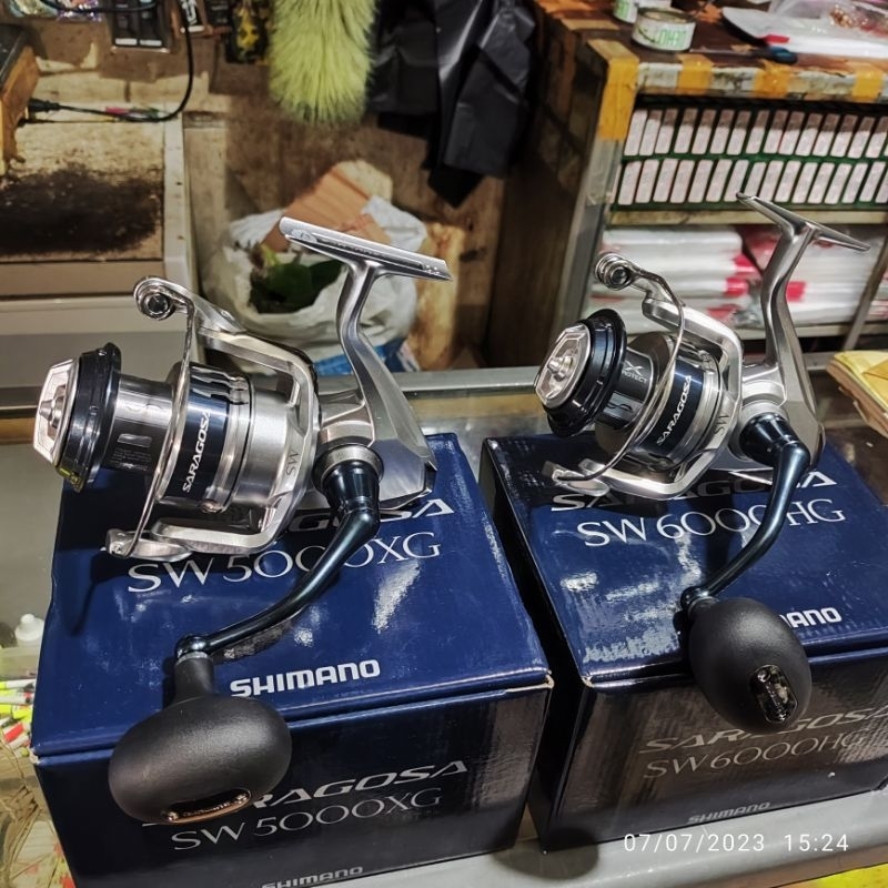 Jual Reel Shimano SARAGOSA SW 5000XG 6000HG 8000HG | Shopee Indonesia