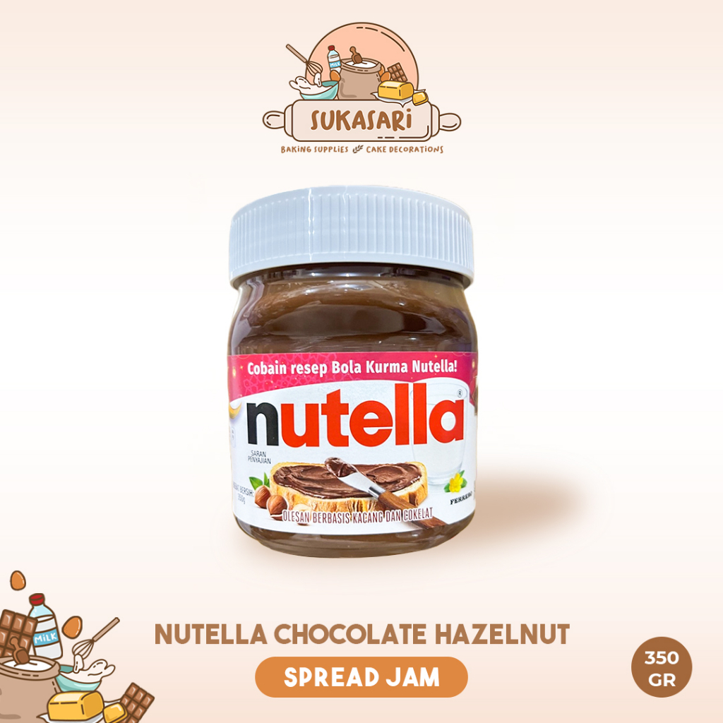 Jual Sukasari - Nutella 350gr, 680gr, 1kg - Chocolate Hazelnut Spread Jam/ Selai Cokelat ...