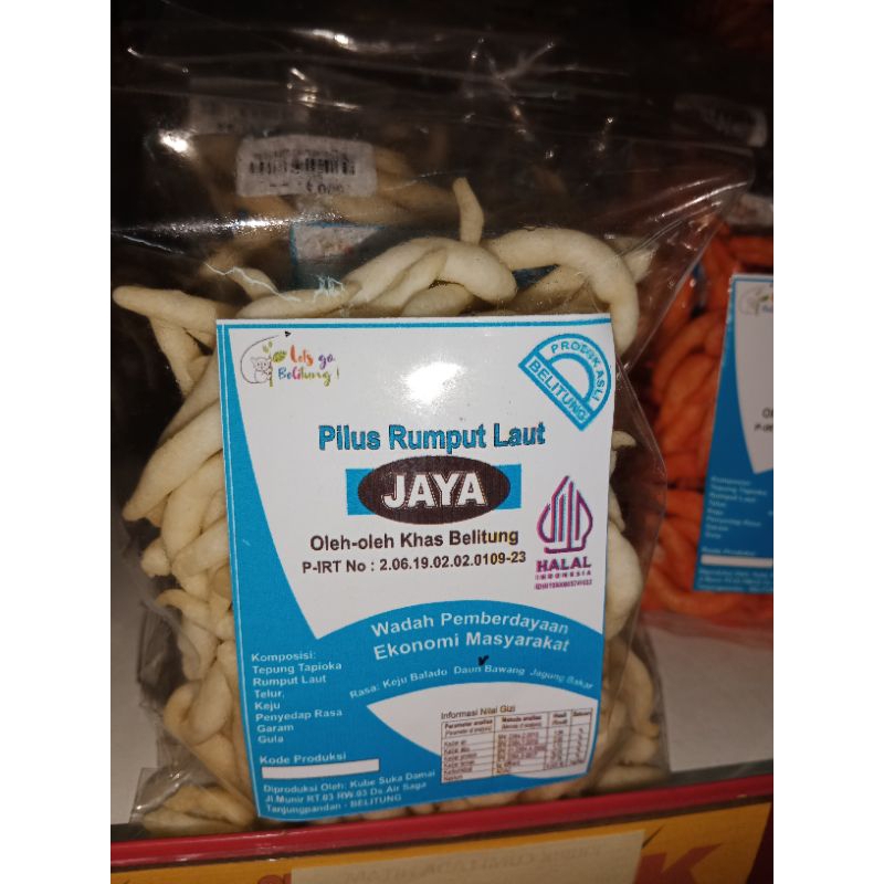 Jual Pilus Rumput Laut Jaya asli Belitung pilus jaya kecil oleh oleh ...