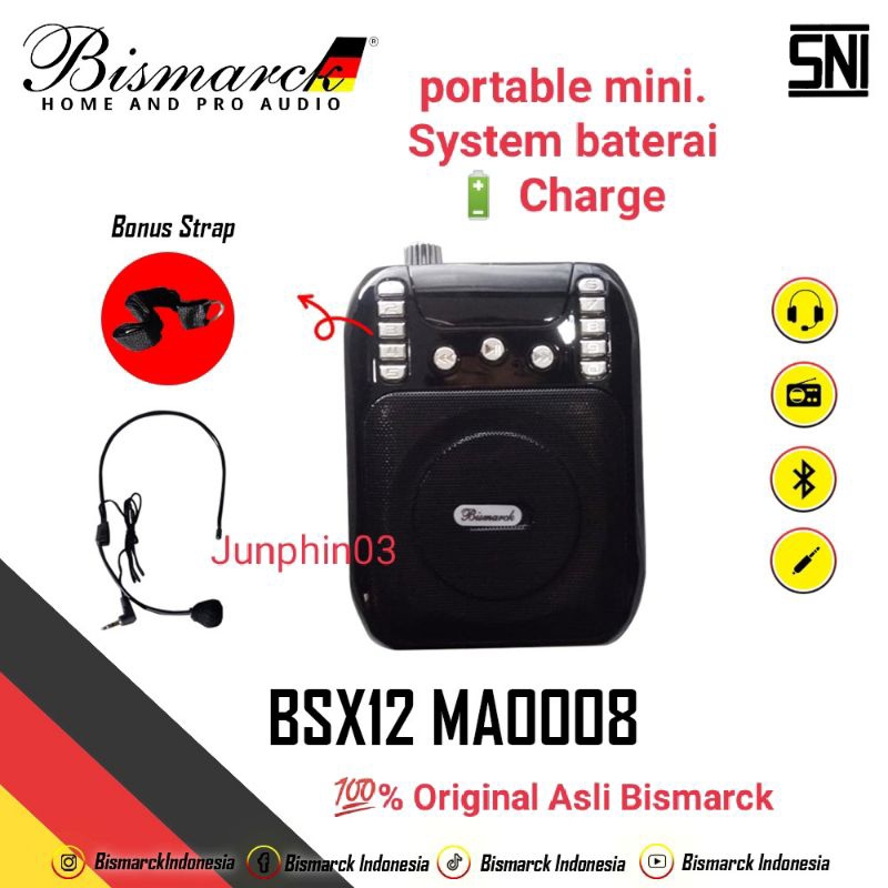Jual Speaker Portable mini Bismarck BSX12 Original | Shopee Indonesia
