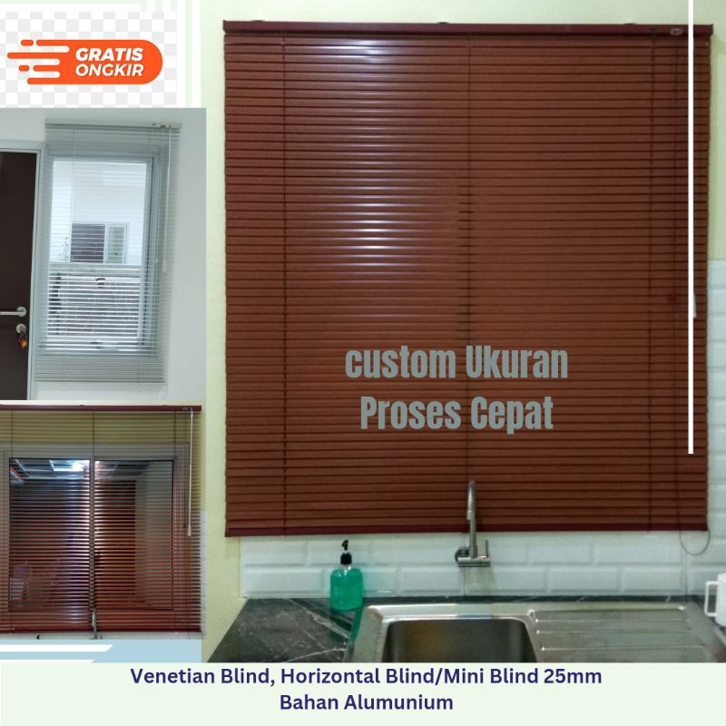 Jual Horizontal Blind / Mini Blind/ Venetian Blind / Krey/Kray / Gorden ...