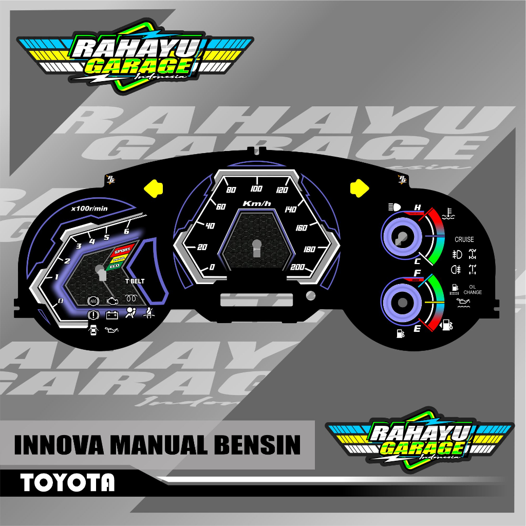 Jual papan speedometer custom Innova BARONG matic,MANUAL,TYPE V panel ...