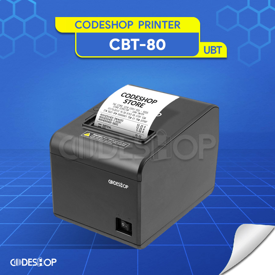 Jual Printer Thermal Codeshop CBT-80 USB Bluetooth Cetak Struk Parkir ...