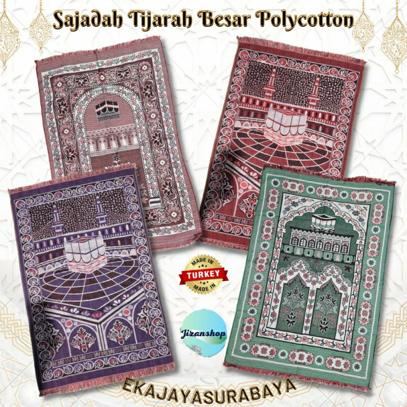 Jual Sajadah Tijarah Polycotton Ukuran Besar 70 X 110 CM Tipis Turkey ...