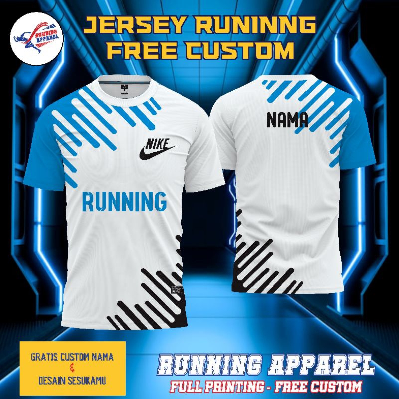 Jual Jersey Olahraga RUNNING LARI CUSTOM , Berbahan DRYFIT Full ...