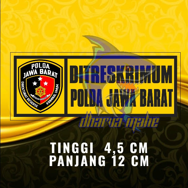 Jual Ditreskrimum polda jabar, stiker Ditreskrimum polda jabar, stiker ...