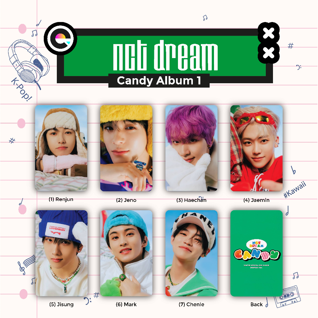 Jual Photocard NCT Dream Candy Album 1 Jaemin Jisung Mark Lee Renjun Jeno Haechan Chenle album ...