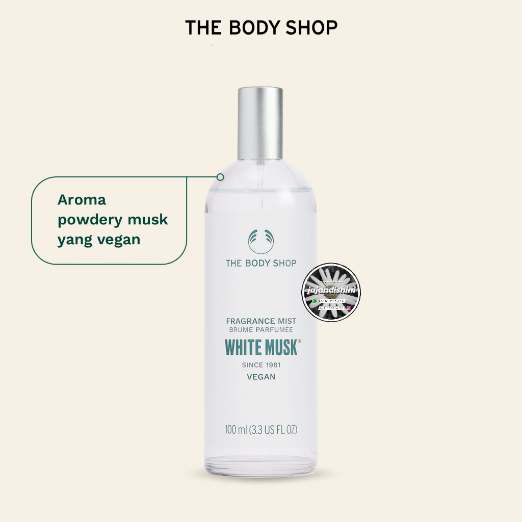 Jual [ORIGINAL] The Body Shop - White Musk Fragrance Mist 100ml (BEST SELLER) / Body Mist ...