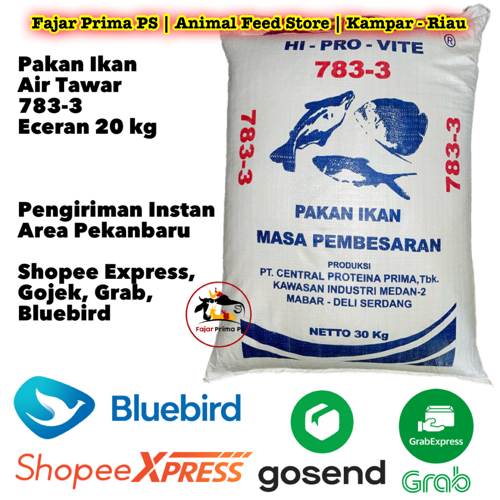 Jual 783-3 Eceran 20 kg | Pakan Ikan Patin | Pelet Ikan Nila | Shopee ...