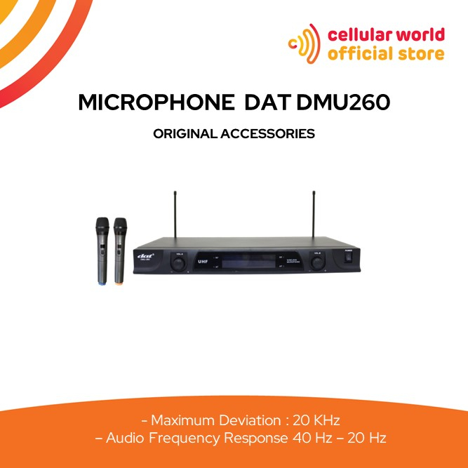 Jual Wireless Microphone DAT DMU260 Garansi Resmi | Shopee Indonesia