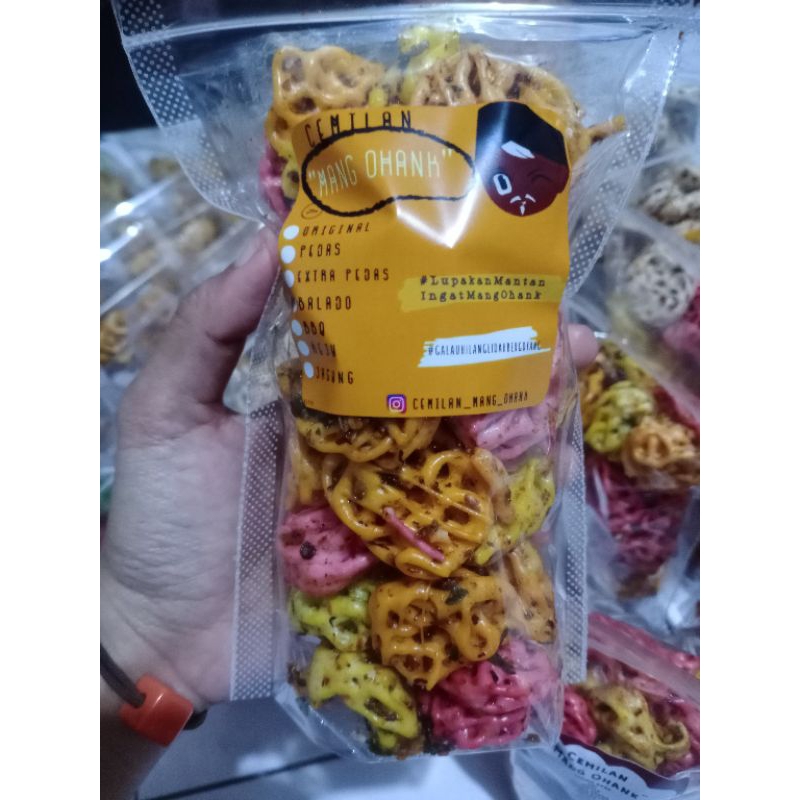 Jual kerupuk seblak bunga warna warni 250gr || kerupuk viral || kerupuk ...