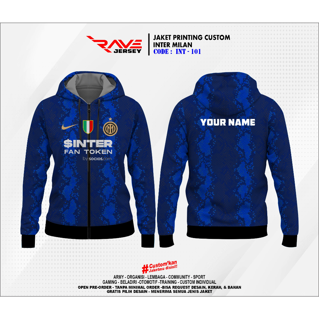 Jual JAKET BOLA INTER MILAN FULL PRINTING SUBLIM CUSTOM (DESAIN SUKA ...