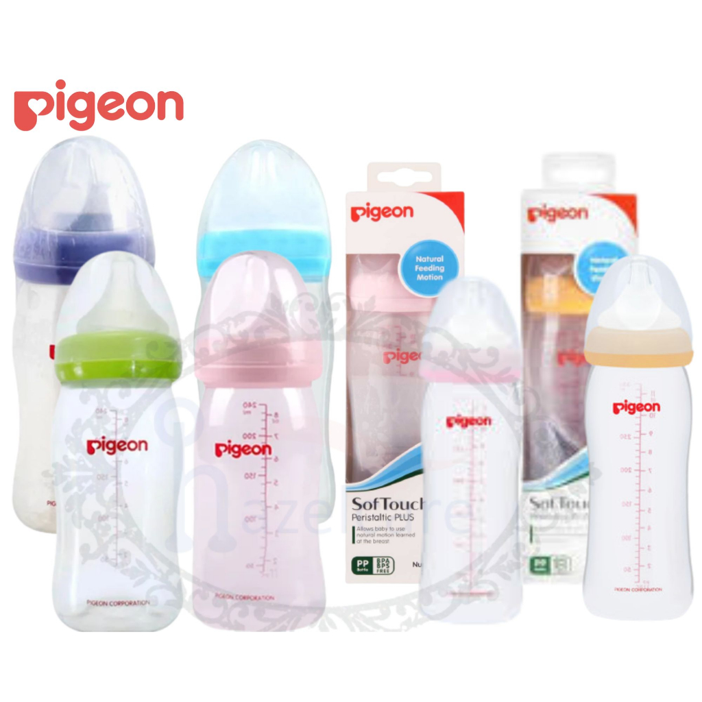 Jual Buy 2 Get 1 Pigeon Peristaltic Plus Wideneck Wide Neck Soft Touch Bottle Isi 3 240ml 240 ml ...